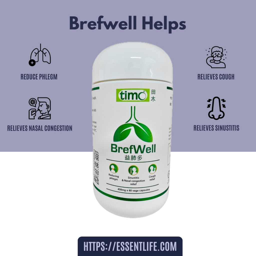 Brefwell 益肺多. Herbal concoction to provide cough relief, reduce phlegm ...
