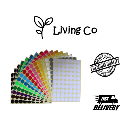 Round Sticker Label Self-Adhesive Paper (10mm | 16mm | 25mm) (Print ...