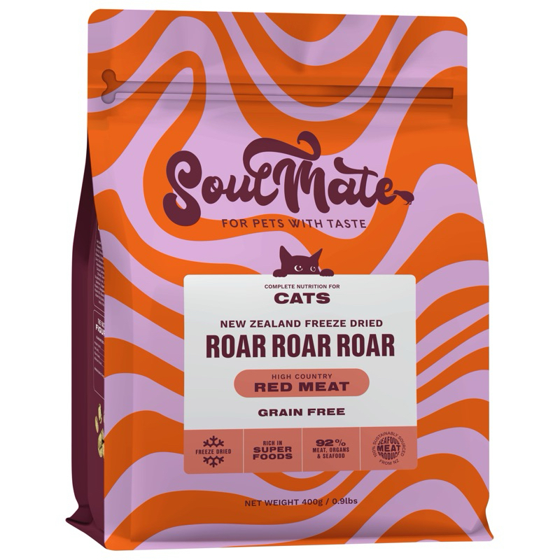 SoulMate Roar Roar Roar High Country Red Meat Freeze Dried Cat Food (2 ...