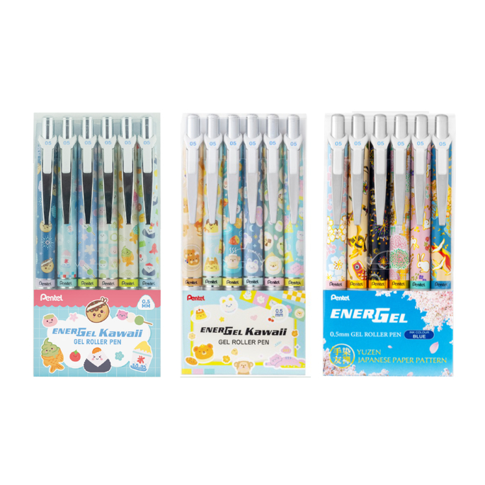 Pentel Energel Limited Edition 0.5mm Pen Sets (Blue Ink) | Shopee Singapore