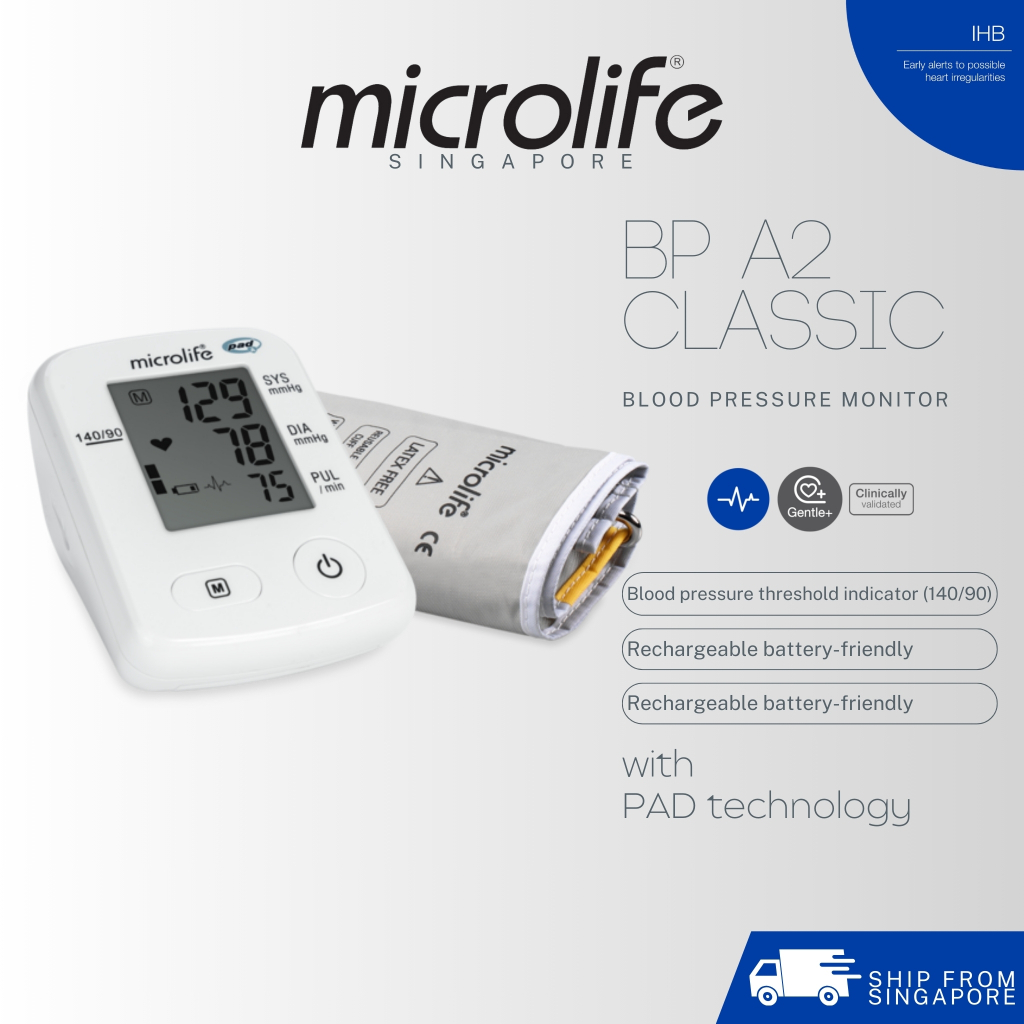 Microlife A2 Classic Blood Pressure Monitor with PAD Technology ...