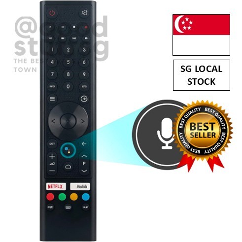 [SG FREE 🚚] Voice Remote aiwa android Smart LED TV OEM Remote ...