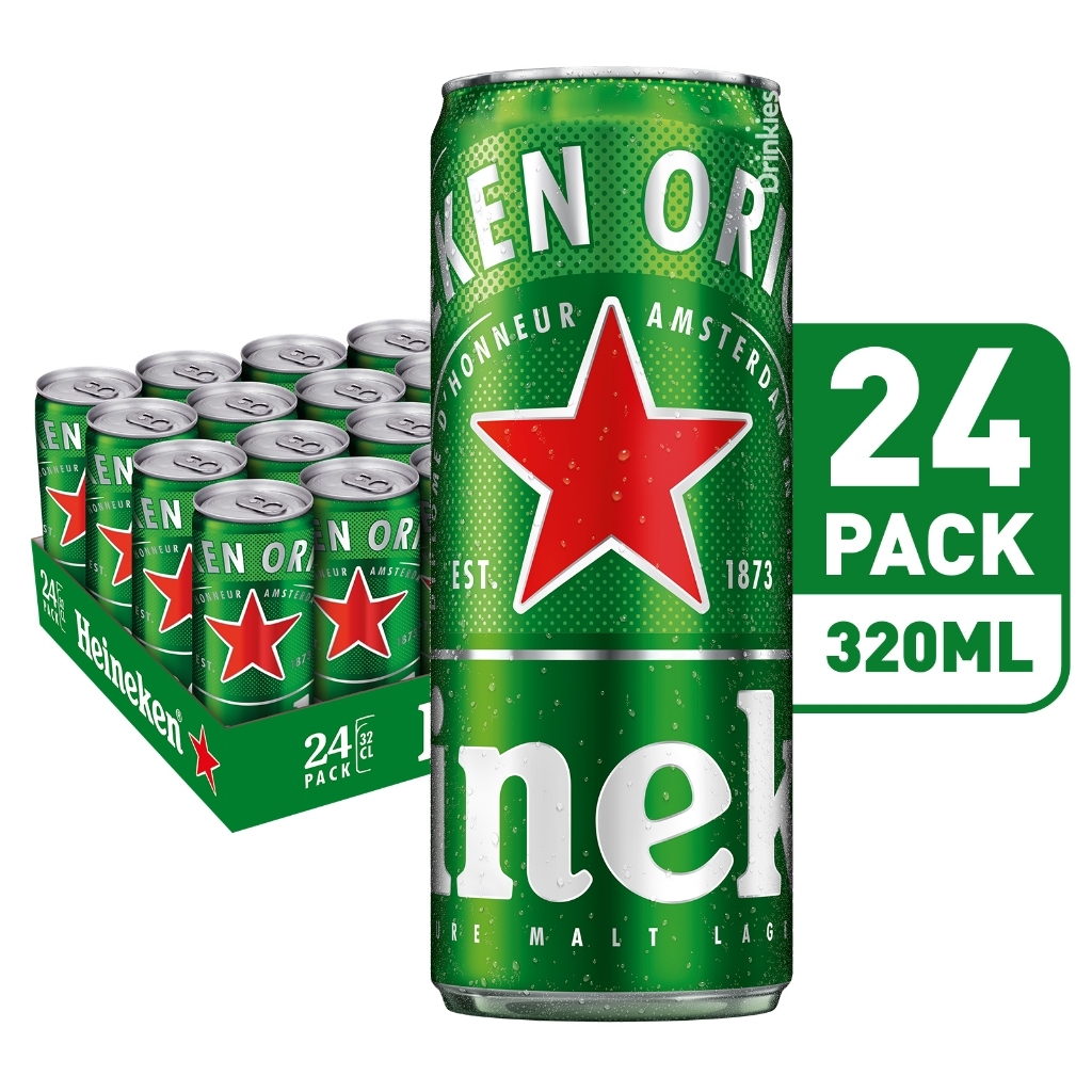 Heineken Beer Cans (320ml x 24 cans) Local Stock | Shopee Singapore