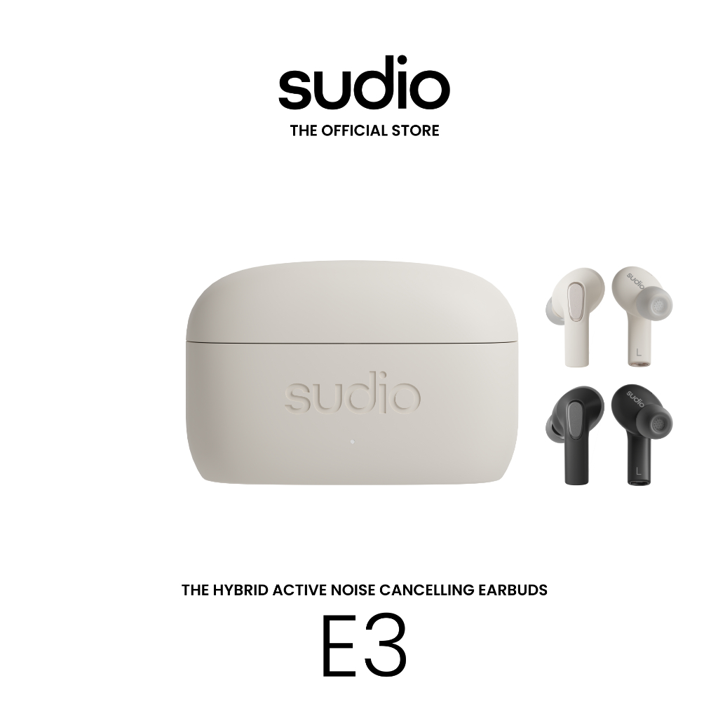 Sudio E3 Hybrid Wireless Earbuds with ANC | Shopee Singapore