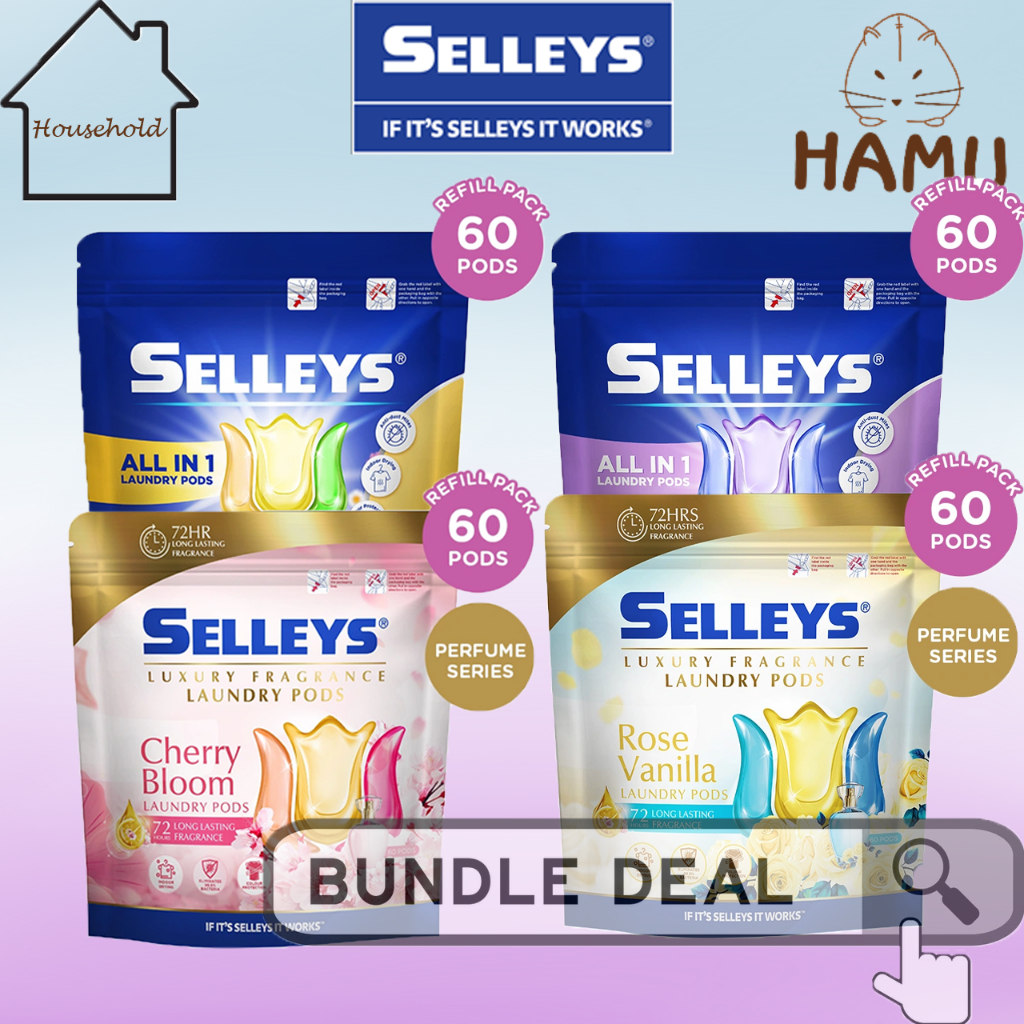 |🐹Bundle Deals🐹| 60 Pod Selleys All in 1 Laundry Pods Refill Floral ...