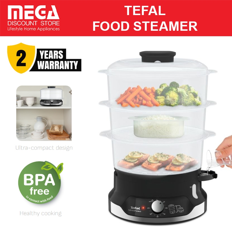 TEFAL VC2048 9L 3-TIER FOOD STEAMER | External water filling | 800W ...