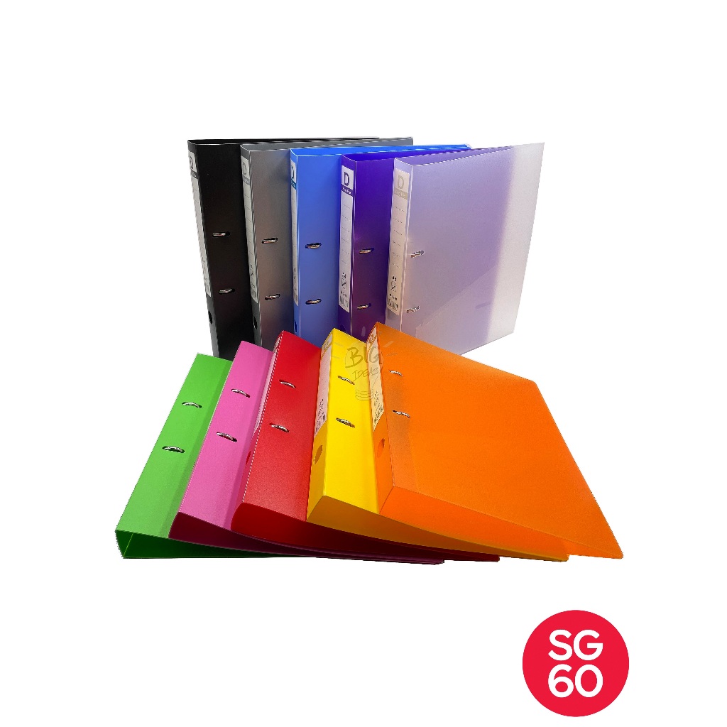 A4 PP 2-D Ring File with Side Pocket & compressor HK3620 | Shopee Singapore