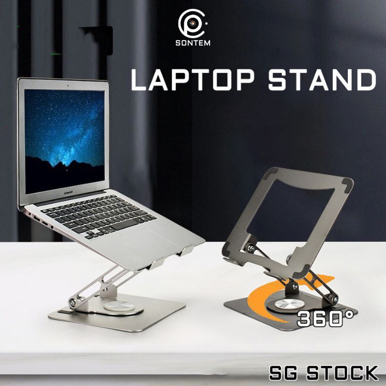 {SG Seller} Vertical Laptop Stand Adjustable Laptop Holder 360 ...