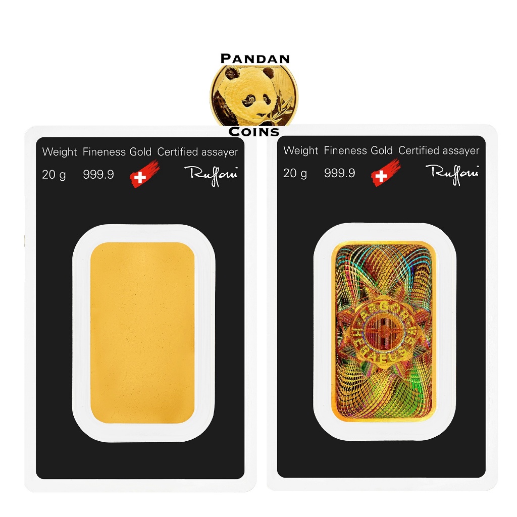Argor-Heraeus 9999 Gold Bar 20g , Kinebar /Mnted bar 20 gram | Shopee ...