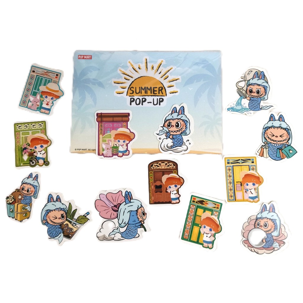 Pop Mart Summer Pop-Up Labubu Singapore Merlion Hide and Seek + Dimoo ...