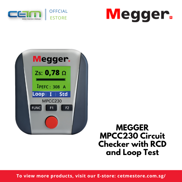 Megger MEGGER MPCC230 Circuit Checker with RCD and Loop Test | Shopee ...