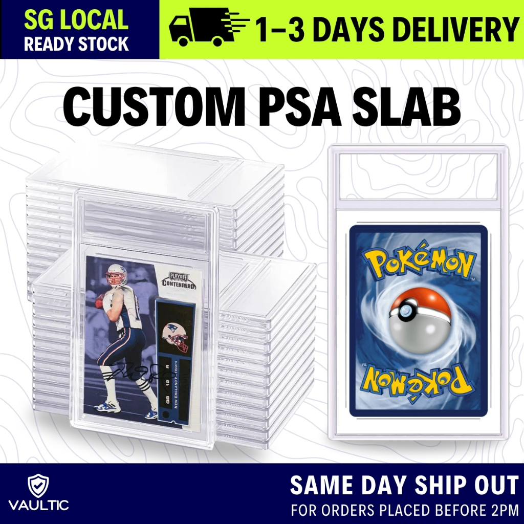 🔥AS LOW AS $1.30/pc🔥 Custom PSA Empty Slab Actual Size Protector Hobby ...