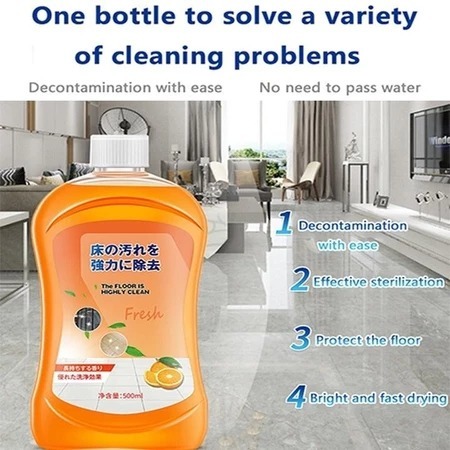 (2 Bottles) 500ml Orange Multi Purpose Floor Cleaner detergent Liquid ...