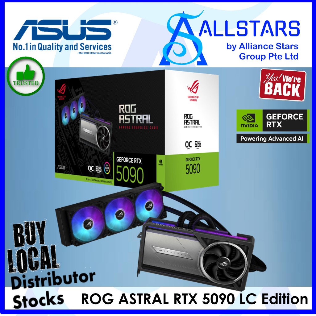 ASUS ROG Astral LC RTX 5090 OC 32GB Gaming Graphics Card (ROG-ASTRAL-LC ...