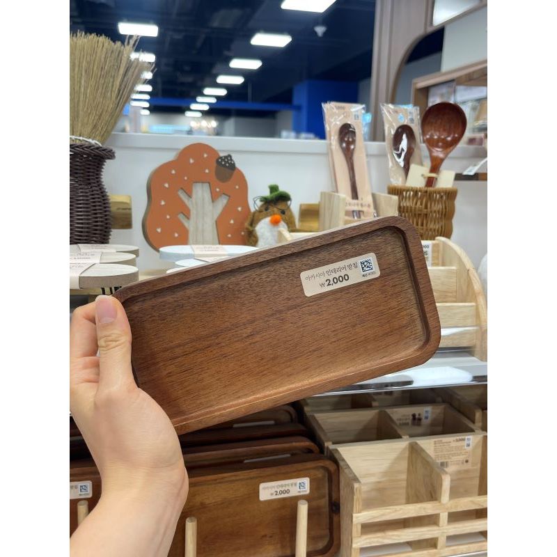 Cozy Wooden Tray –Daiso From Korea | Shopee Singapore