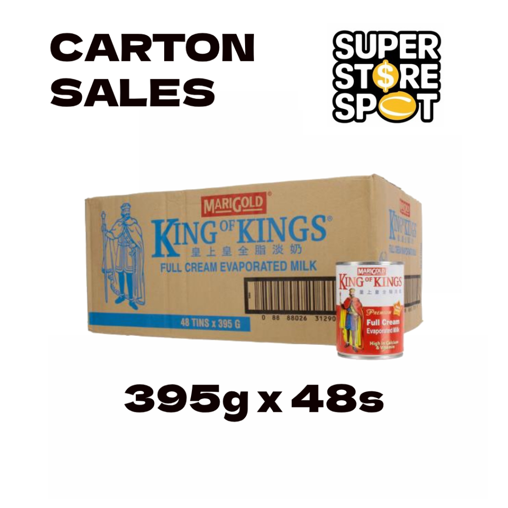 Marigold Evaporated Milk King Of Kings Full Cream 395g (48cans per ...