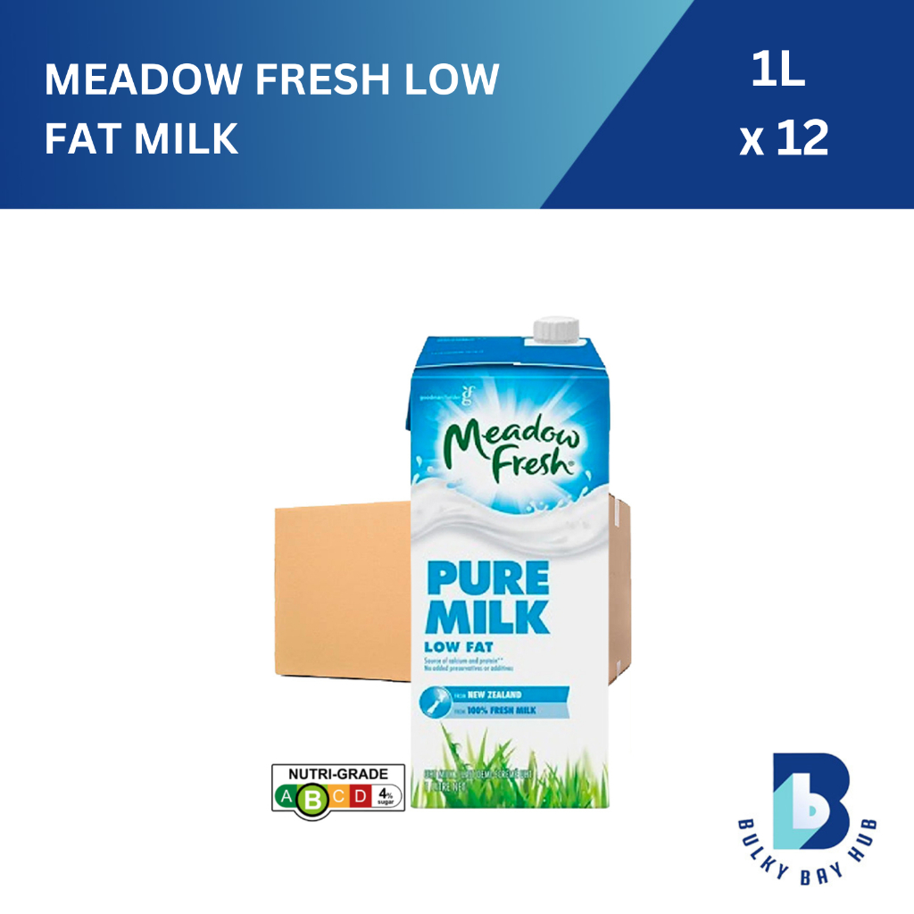 [Carton Deal] Meadow Fresh UHT Pure Milk 1 Carton of 12 (Full Cream/Low ...