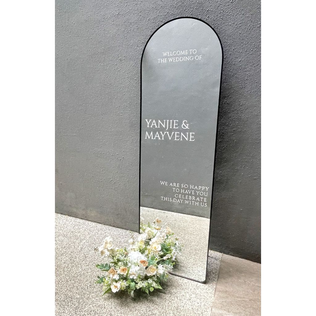[SG] Customised Full Mirror Signage for Weddings and special occasions ...