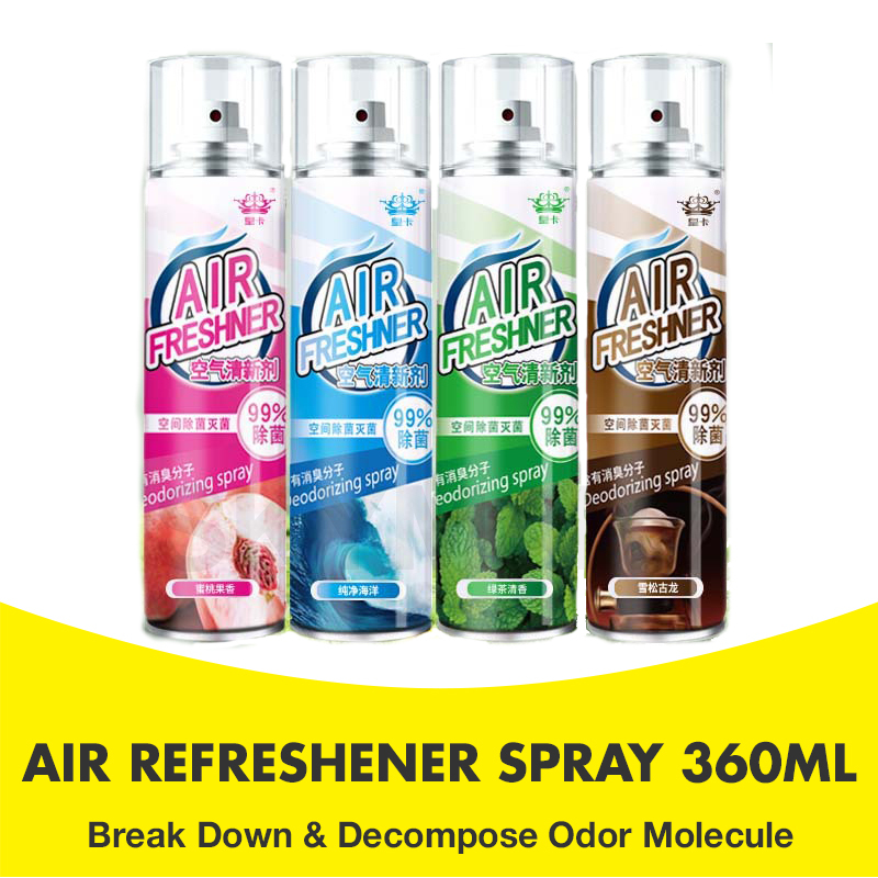 XL 360ml Air Freshener Spray Toilet Fresher Spray Odor Removal Spray ...