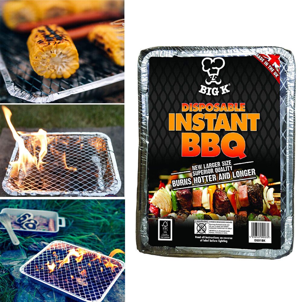 Disposable BBQ Grill Instant BBQ For Picnic Camping (Instant Fire Quick ...