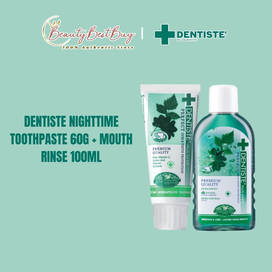 Dentiste Nighttime Toothpaste 60g + Mouth Rinse 100ml (Promo Duo Rinse ...
