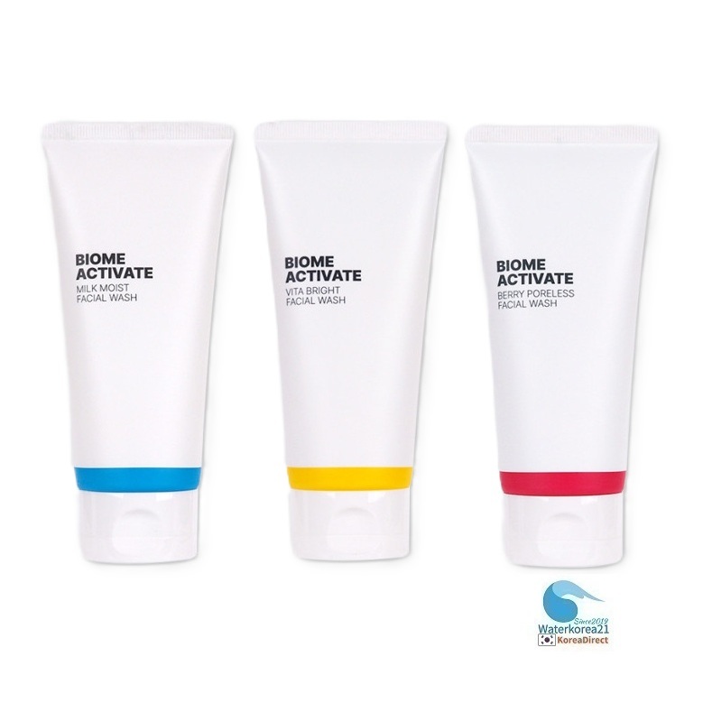 Biome Activate Facial Wash [120ml] Milk, Vitamin, Berry Extract Mild ...