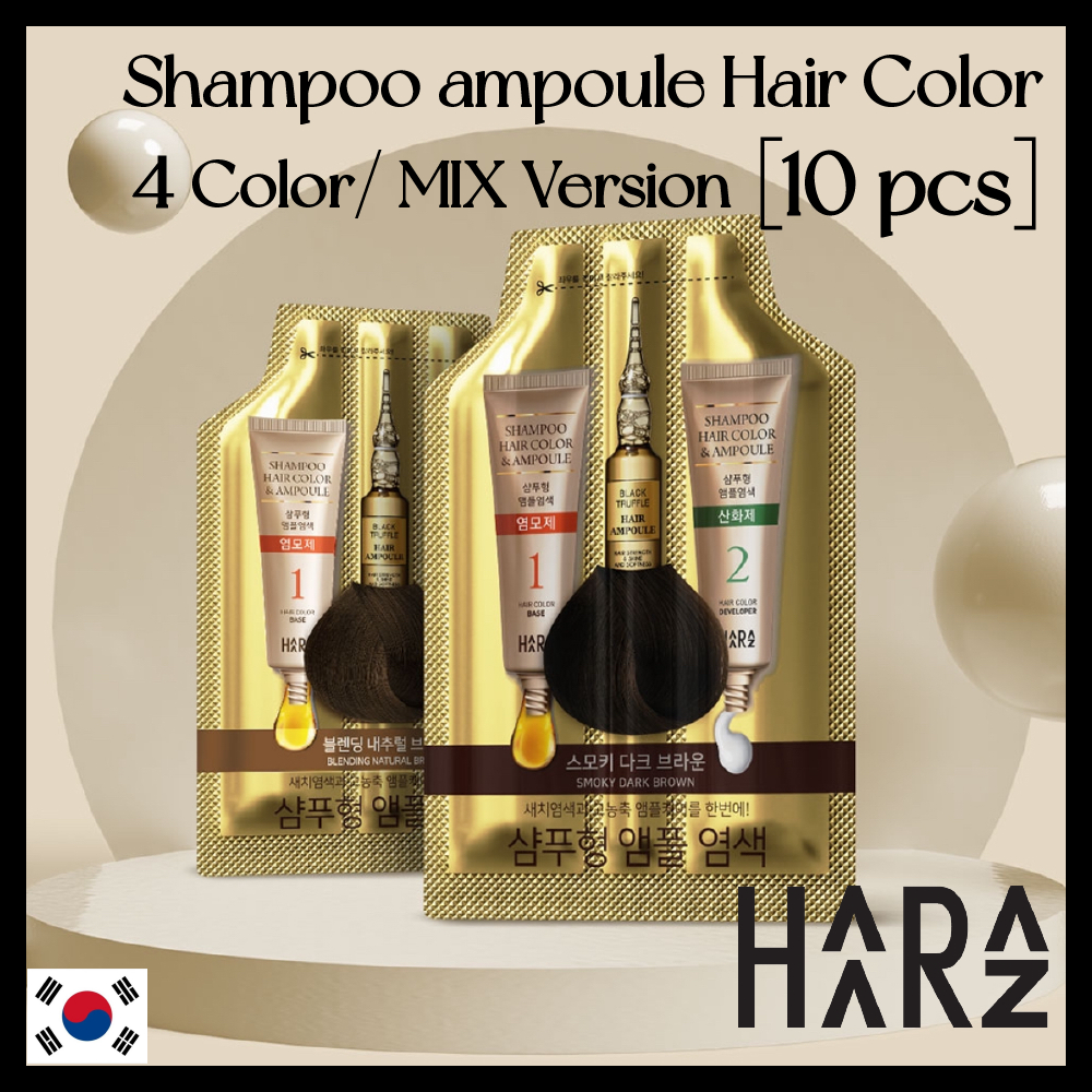 [ HAARAZ ] Shampoo ampoule Hair Color, 5 Minute Quick Hair Color ...