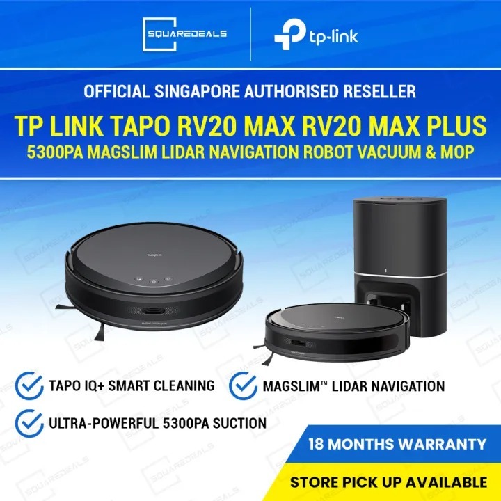 TP Link Tapo RV20 Max RV20 Max Plus MagSlim LiDAR Navigation Robot ...