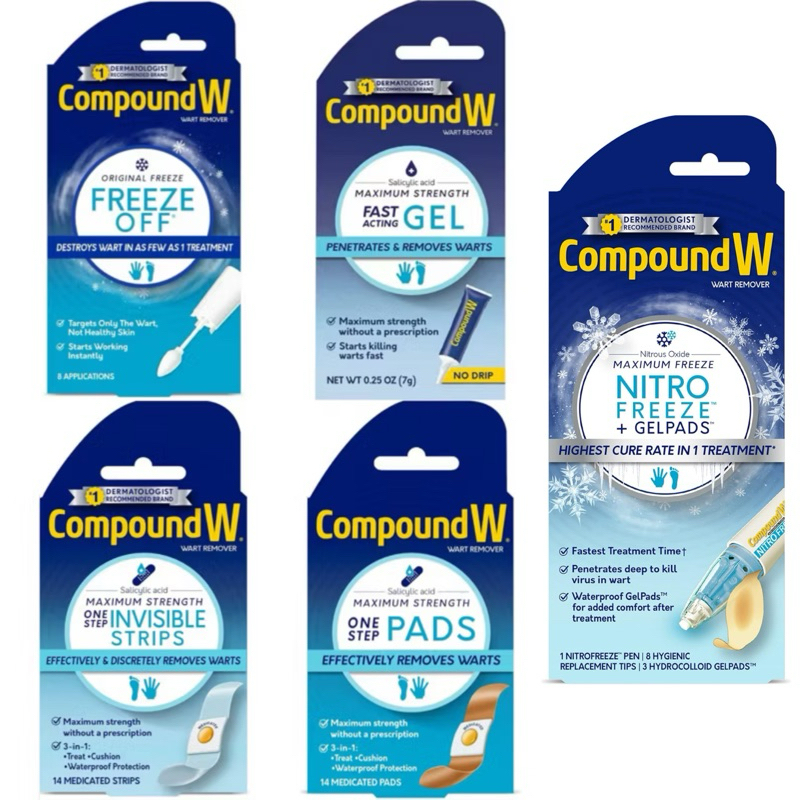 Compound W Maximum Strength Fast Acting Gel Freeze off nitrofreeze ...