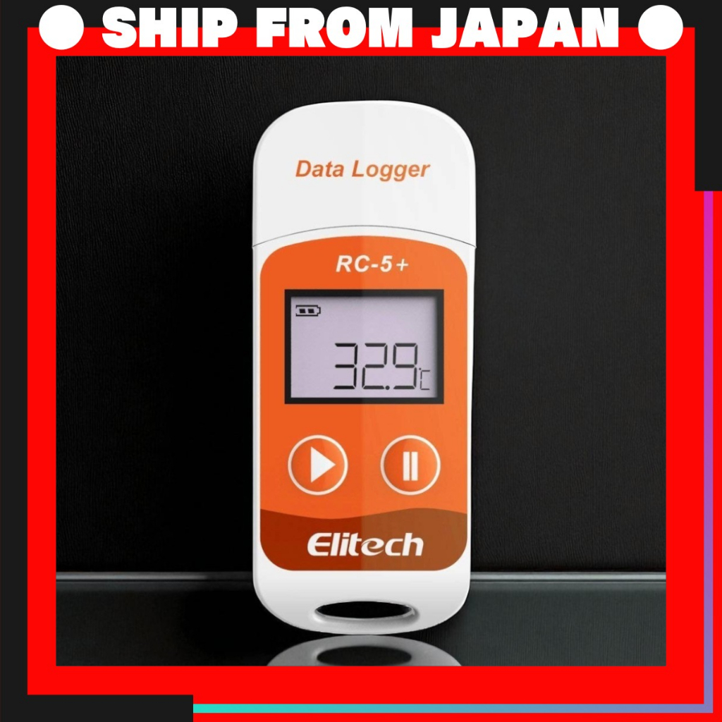 Elitech Temperature Data Logger RC‑5+ USB, LCD Display, 32 000‑point ...