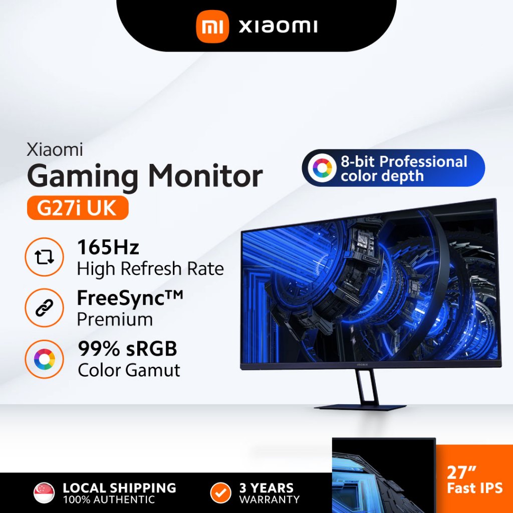 Xiaomi Gaming Monitor G27i | 27" Fast IPS | 165Hz High Refresh Rate ...
