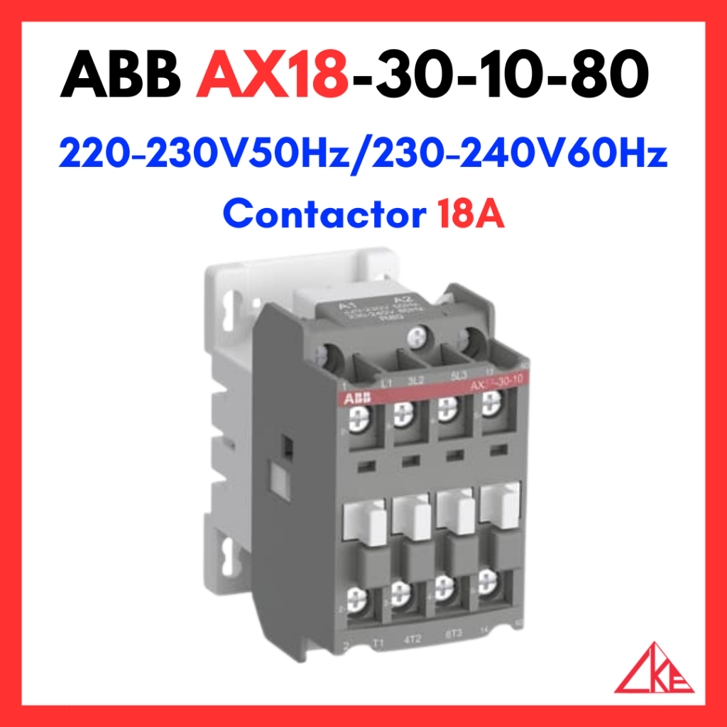ABB AX18-30-10-80 220-230V50Hz/230-240V60Hz Contactor | Shopee Singapore