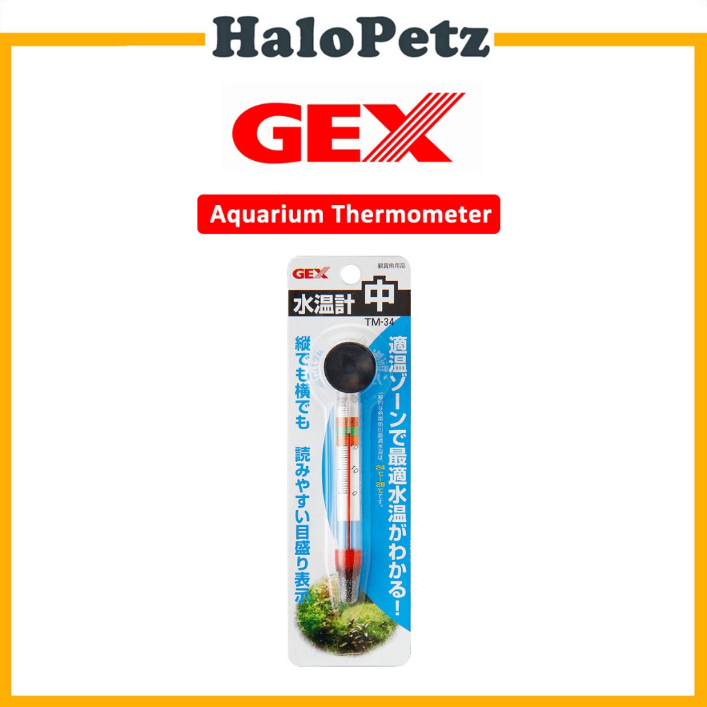 Gex Aquarium Thermometer TM-34 (M) | Fish Tank | Temperature | Shopee Singapore