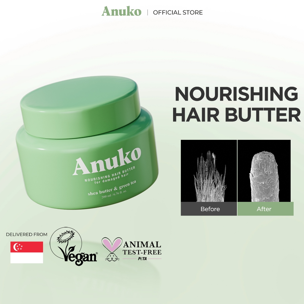 Anuko Nourishing Hair Butter 200ml (Hair Mask for Damaged Hair ...