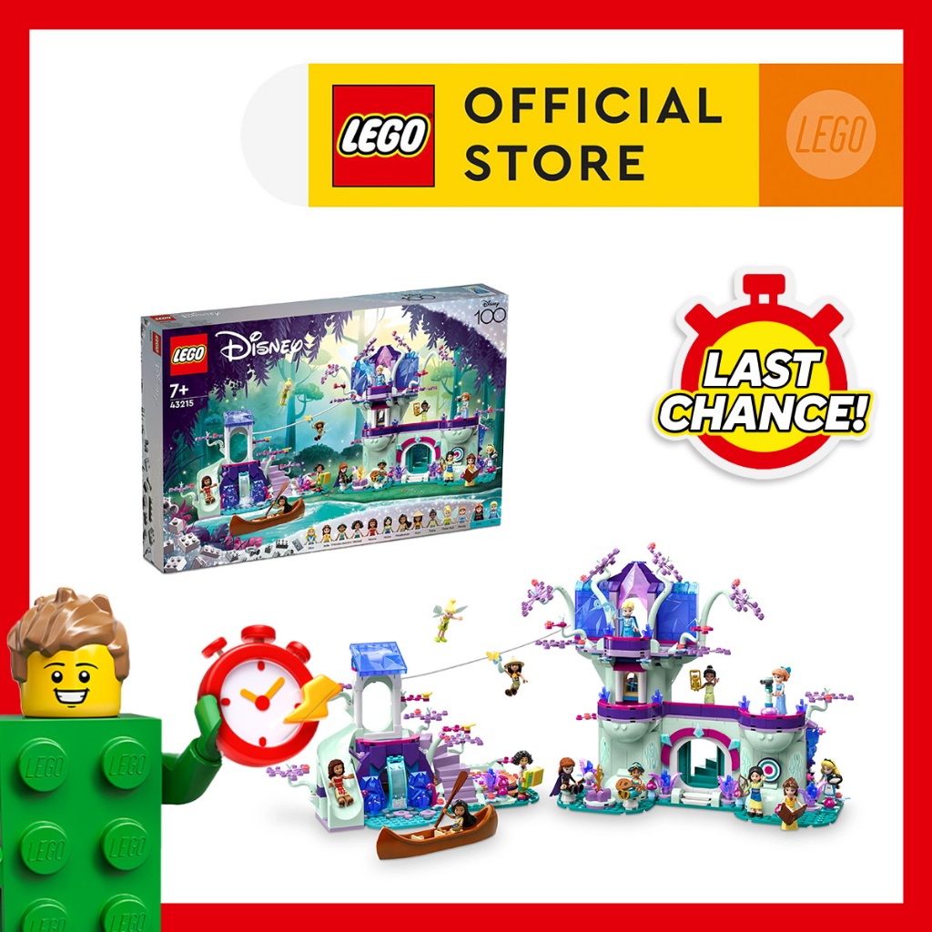 LEGO Disney Classic 43215 The Enchanted Treehouse Building Toy Set ...