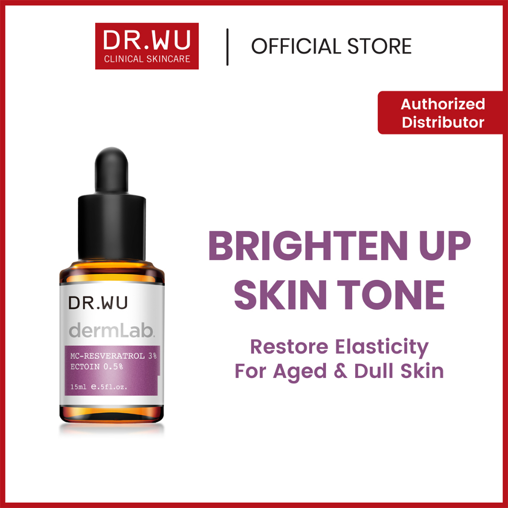 [DR WU] dermLab MC-Resveratrol 3% Ectoin 0.5% 15ml-Brighten Up Skin Tone, Anti-aging, Solve ...