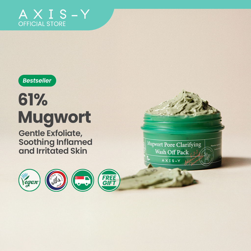 [AXIS-Y OFFICIAL]Mugwort Pore Clarifying Wash Off Pack, Clear Pores ...