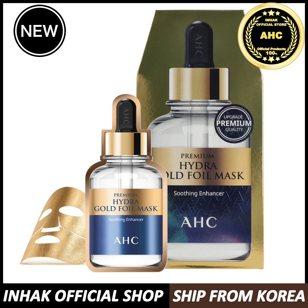AHC Gold Foil Premium Hydra Sheet Mask 25ml*5ea/10ea | Shopee Singapore