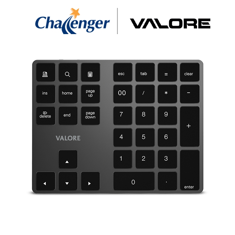 Valore 3-in-1 Wireless Numeric Keypad (AC182) - (Black/Silver) | Shopee ...