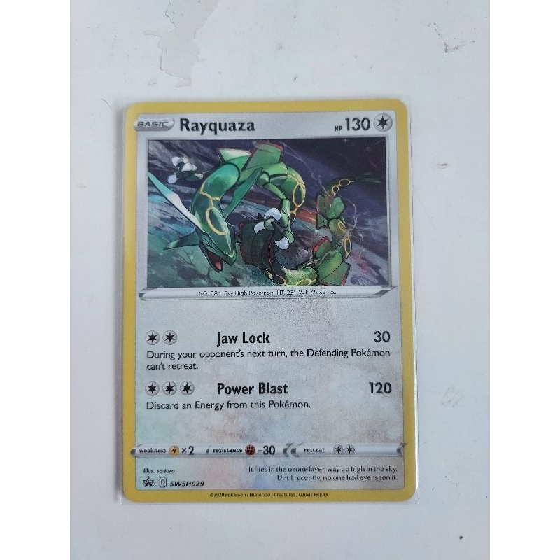 Pokemon swsh029 rayquaza promo card | Shopee Singapore