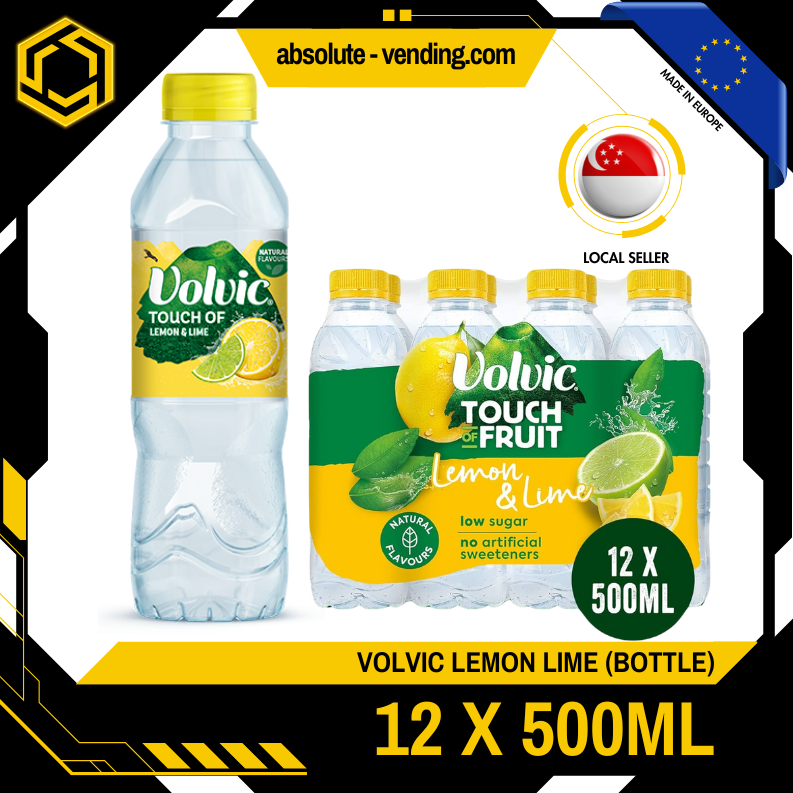 VOLVIC Lemon Lime 500ML X 12 (BOTTLE) | Shopee Singapore