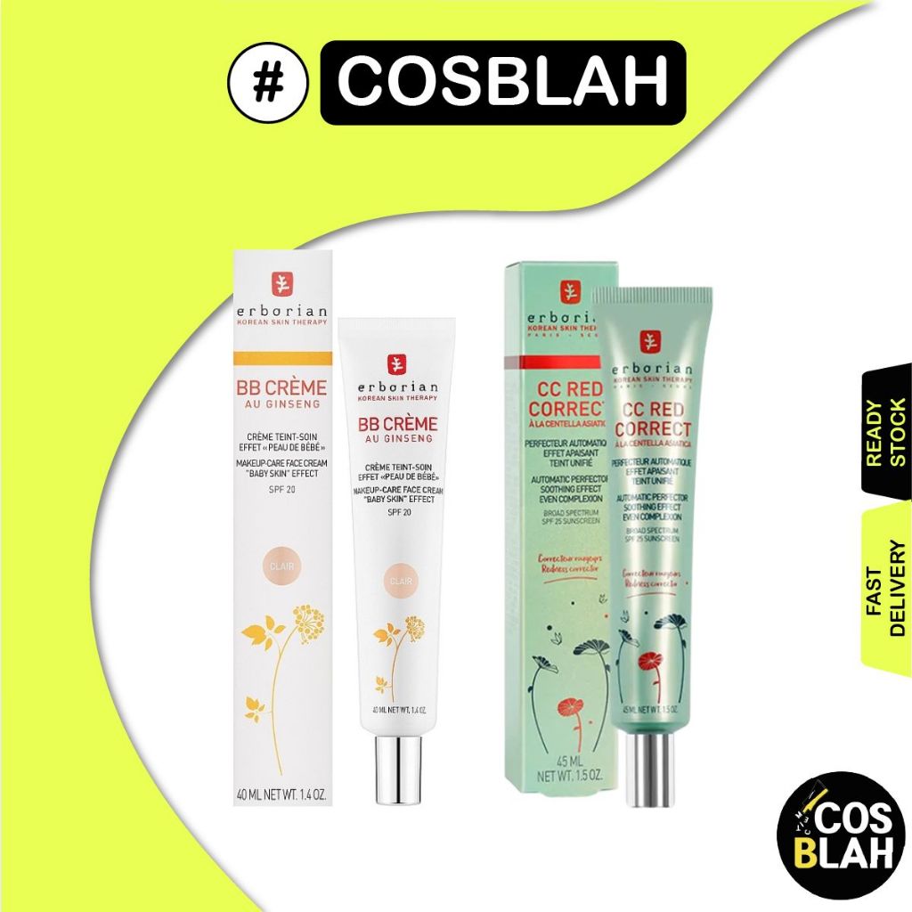 Erborian CC Cream Red Correct / BB Cream/ CC Red Correct Gift Set ...