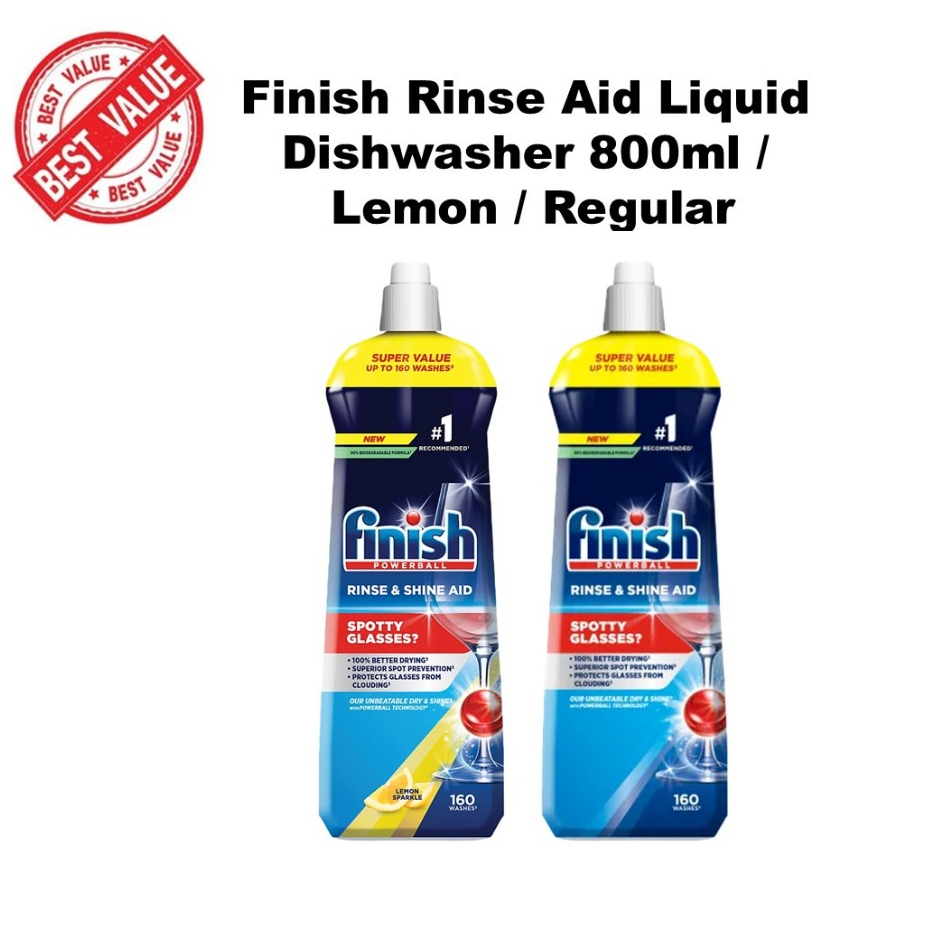 [Best Value] Finish Rinse Aid Liquid Dishwasher 800ml / Available in ...