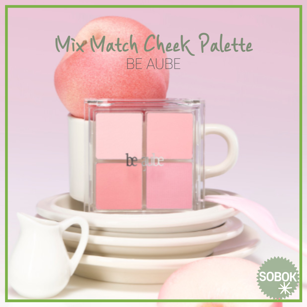 [BE AUBE] Mix Match Cheek Palette 7colors blusher Highlighter White ...