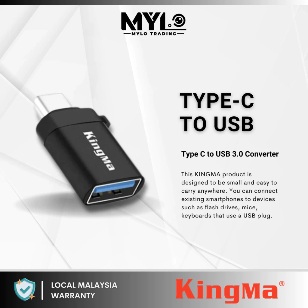 KINGMA OTG ADAPTER TYPE-C TO USB 3.0 CONVERTER ADATER FAST CHARGING ...