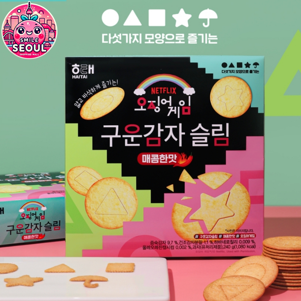potato chips korea, Haitai Potato Slim, Squid Game2, Spicy Flavor ...