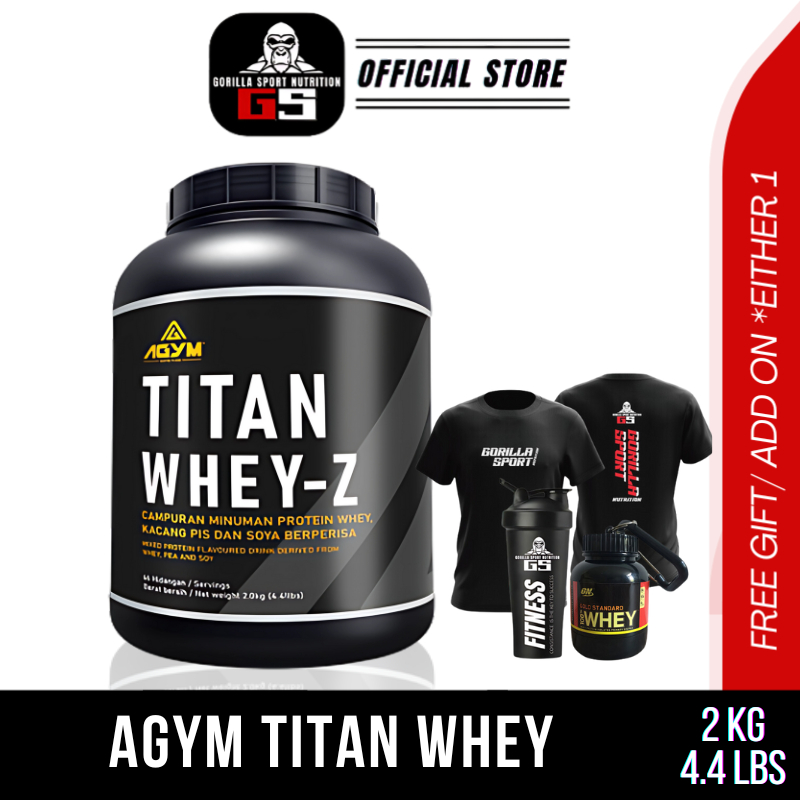 Agym Whey Titan Whey Protein Halal Jakim by AGYM NUTRITION (2kg ...