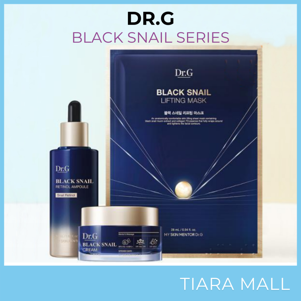 [DR.G] BLACK SNAIL CREAM 50ML/ RETINOL AMPOULE 50ML/ LIFTING MASK PACK | Shopee Singapore