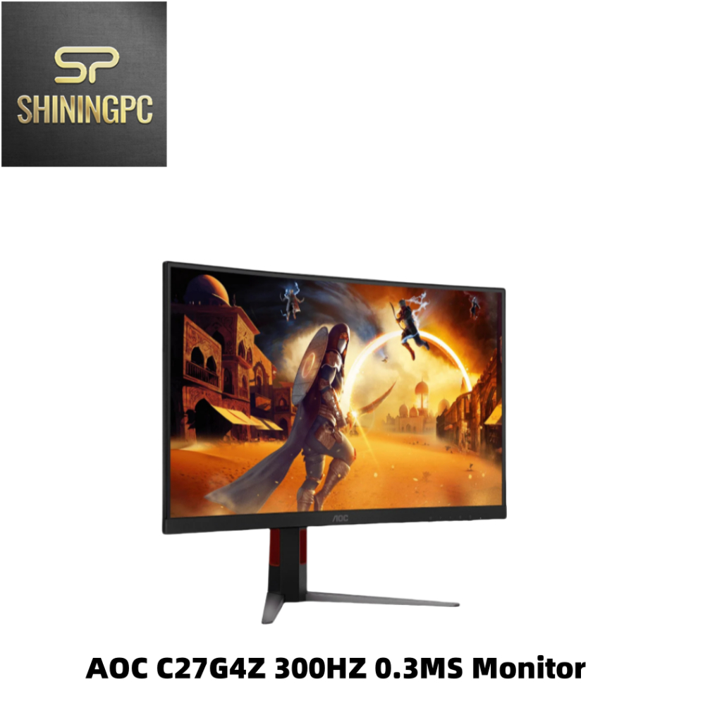 AOC C27G4Z 27Inch Curved 300hz 0.3ms 1080P Gaming Monitor New Version ...