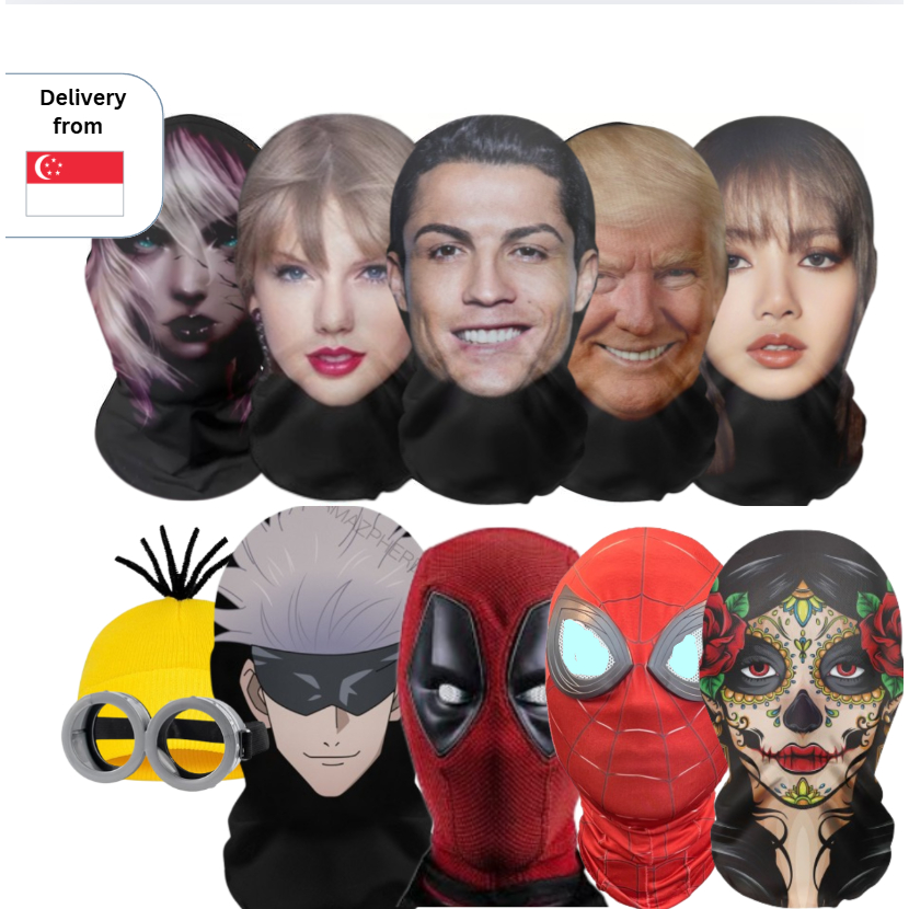 Mask Funny Masks Prank Celebrity Most Trendy Ne Zha Minion Luffy Mask ...